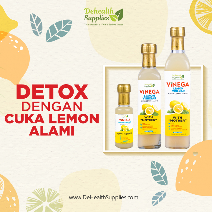 Detox dengan Vinega Cuka Lemon | DeHealth Store